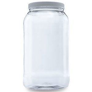 CLEARVIEW CONTAINERS | Airtight Pantry Containers for Arts & Crafts, Peanut Butter, Honey, Jams Flour, Sugar, DIY Slime, Coffee (128 Ounce Jar, 1 Pack)