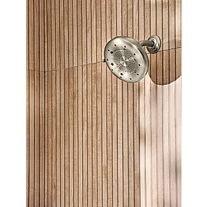 Moen N400R0BN Quattro Rainshower Showerhead with Four Unique Shower Experiences, Brushed Nickel