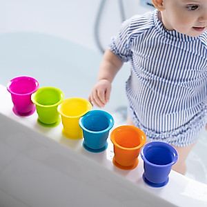 Fat Brain Toys Suction Kupz - Creative Tactile Learning Toy for Babies & Toddlers