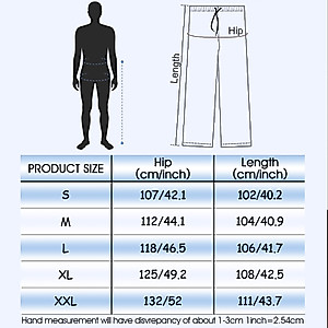 Carlonge Men's Pyjamas Sleepwear Lounge Drawstring Pockets Pants, Cute27, Medium