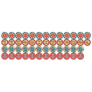 Really Good Stuff Classroom Go for It Chips – Set of 100 with 50 Unique Messages – Encourage Positive Feelings & Confidence –Social-Emotional Learning – SEL for The Home and Classroom