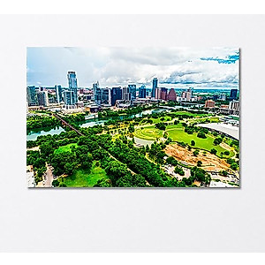 Austin Cityscape USA Canvas Print 3 Panels / 36x24 inches