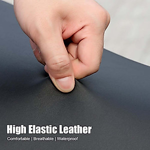 YOUNICE Universal Motorcycle Seat Cover PU Leather Waterproof Breathable 3D Mesh Cushion Cover Protector Rainproof Motorbike Seat Pad Cover for Outdoor (Leather, XL(86 * 53CM/33.9 * 20.87IN))