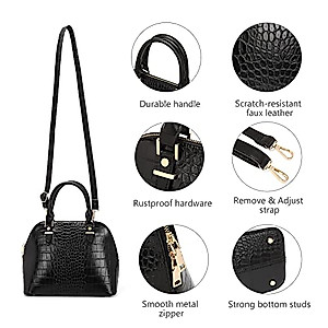 OUKUPA Shoulder Handbag for Women Crossbody Bags Top Handle Satchel Purse Tote Bag Elegant Ladies Handbags Evening Bags Vegan Leather