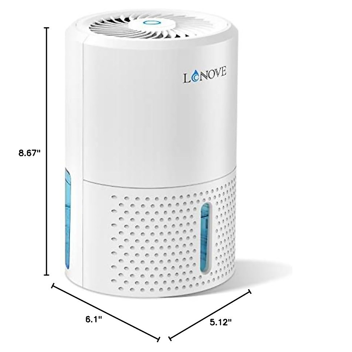 LONONE Dehumidifier - 31oz(900ml) Portable and Ultra Quiet Small Dehumidifiers with Colorful LED Light, 2200 Cubic Feet Compact Mini Air for Home Bedroom Bathroom Basements Closet RV Room