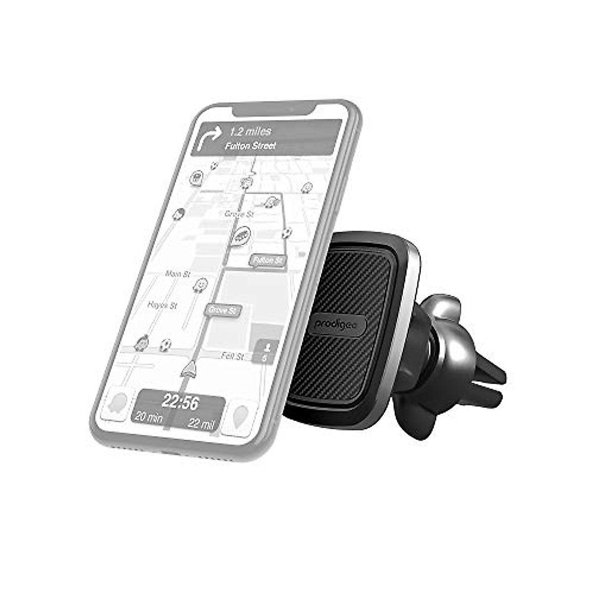 Prodigee [Magnet Pro+ Vent] Super Strong Magnetic Car Mount Phone Holder Air Vent Adjustable 360 Rotation with 6 Super Powerful Magnets N52 Grade