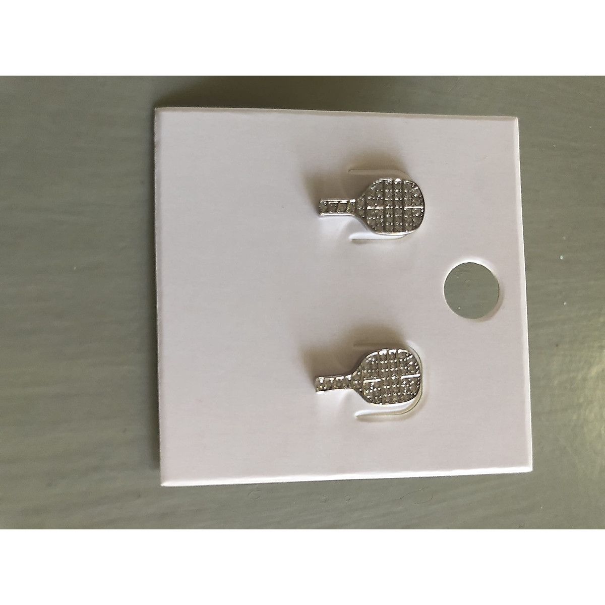 Classic and Elegant Pickleball Paddle Earrings Fashion Jewelry Sterling Pickleball Earrings for Women Makes a Great Pickleball Gift for Women