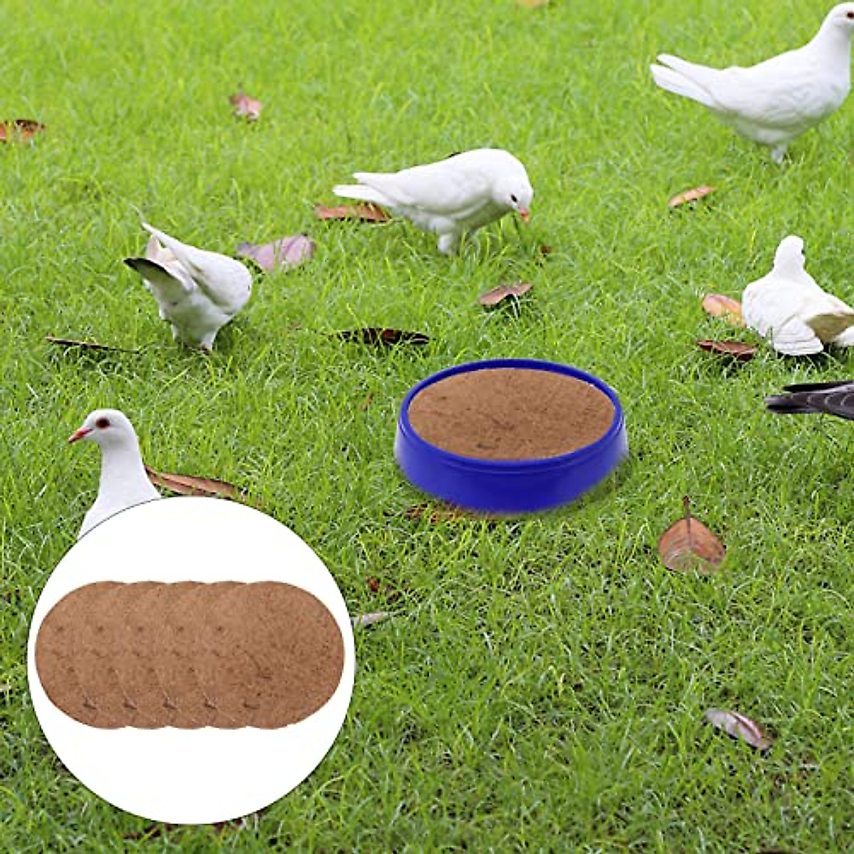 POPETPOP Pigeon Nest Mat Nesting Pads: 10PCS Bird Nesting Materials Bird Breeding Nest Bird Eggs Mat Coconut Fiber Substrate Bird Nest