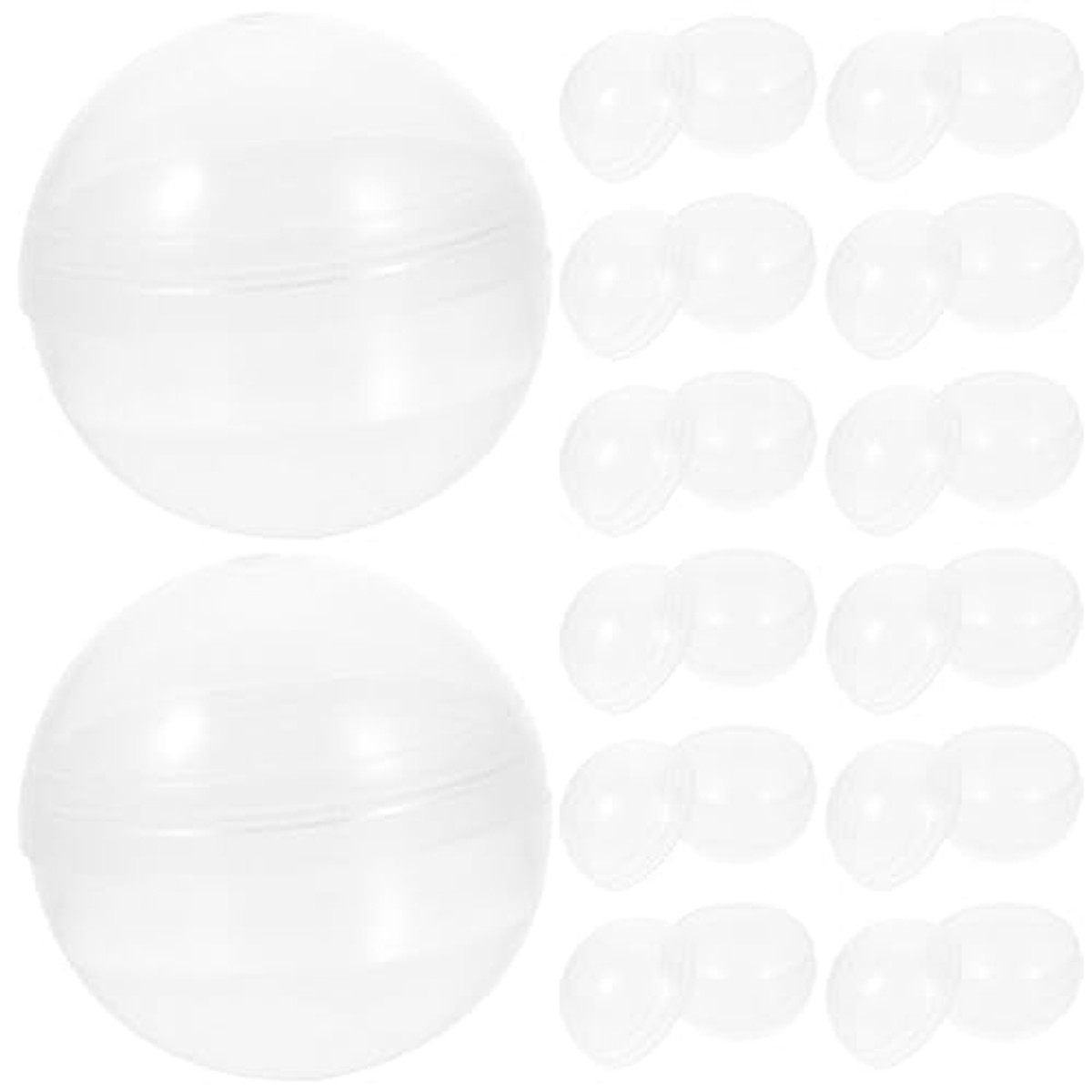 ABOOFAN Vending Machines 20pcs Gumball Vending Machine Capsules Bulk Small Round Capsules Clear Containers for, Party Favor Prize, Themed Party Favors 80mm Claw Machine Balls