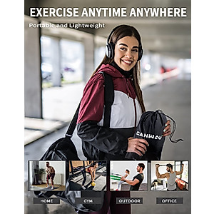 CANWAY Pull Up Assistance Bands, Resistance Bands Set Workout Stretch Fitness Bands, Heavy Duty Exercise Bands for Body Working Out,Powerlifting,Training, Set of 4, with Instruction Guide,Carrying Bag