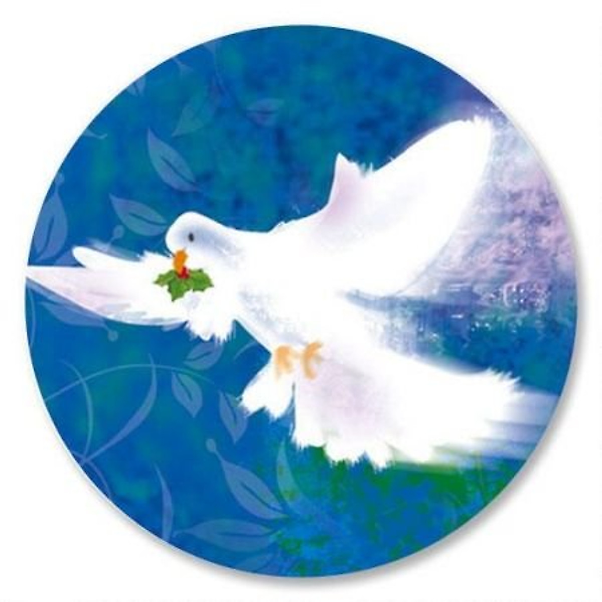 Flight of the Dove Envelope Seals - Set of 144 Self-Adhesive, Flat-Sheet, 1-1/2" Sticker Seals, By Colorful Images