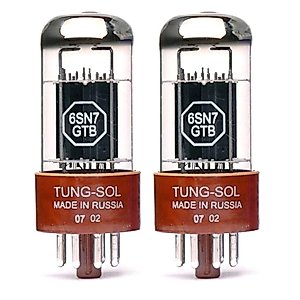 New Gain Matched Pair (2) Tung-Sol Reissue 6SN7GTB Vacuum Tubes 6SN7 6SN7GT