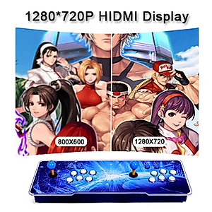 IDYNIREL 3D Pandora Box 60S Arcade Games Console for TV&PC&Projector, 26800 Games Installed Plug and Play Games Machine, 1280x720 Full HD, Search/Save/Hide/Pause Games, Favorite List, 1-4 Players……