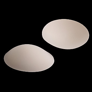 DYNWAVE 3 Pairs Women Oval Bra Pad Inserts Sponge for Swimsuits Bathing Suit Beige