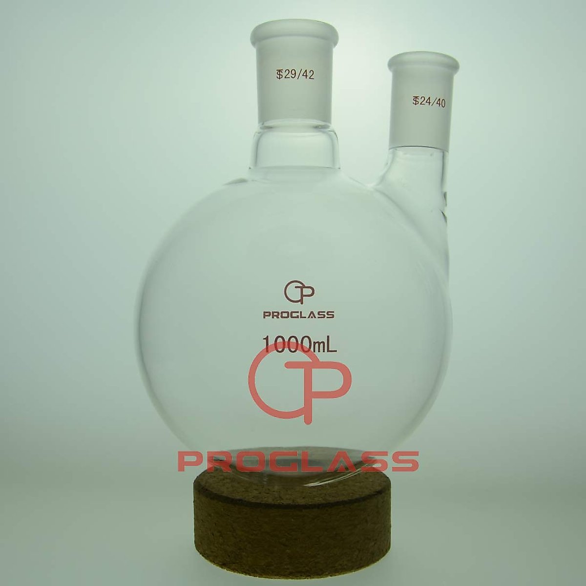 Glass Two Necks Round Bottom Boiling Flask 1000mL 29/42 and 24/40