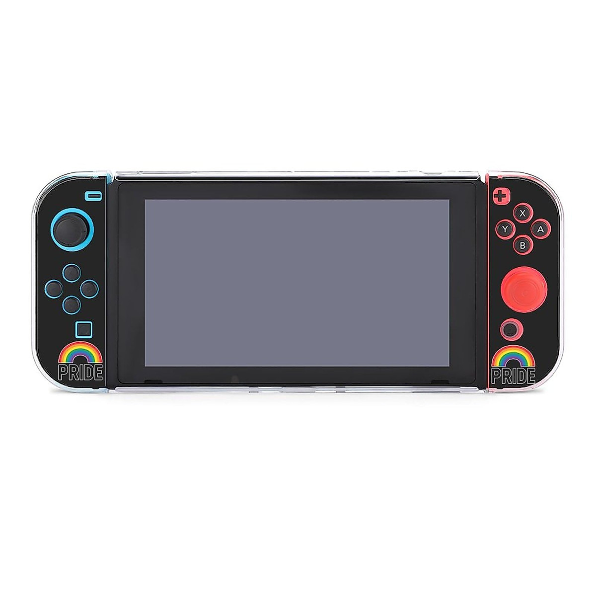 LGBT Gay Pride Rainbow Flag Protective Case Cute Design Hard Cases Cover Game Shell for Switch