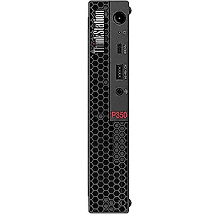 Lenovo ThinkStation P350 Tiny Home & Business Mini Desktop (Intel i7-11700 8-Core, 32GB RAM, 2x2TB PCIe SSD (4TB), Intel UHD 750, WiFi, Bluetooth, HDMI, USB 3.2, Win 10 Pro) Refurbished (Renewed)