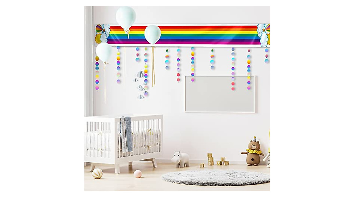Spiareal Rainbow Cloud Ceiling Decorations for Parties