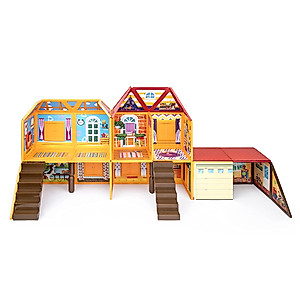 Playmags Magnetic Tiles Building Set, Dollhouse Pretend Play Toy, Creativity and Educational Magnet Blocks Stem Toys, Imaginative Birthday Gift for Kids Ages 3+