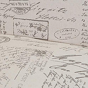 Christopher Knight Home CKH Crown Top French Script Fabric Dining Chairs, 2-Pcs Set, Beige / Script