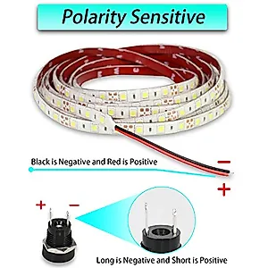 Seagenck RV Led Awning Party Light, Led Awning Strip Light for Camper Motorhome Travel Trailer Concession Stands Food Trucks, Light Up Canopy Area for BBQ Play Cards, 5m(16.4ft), Dc 12v, White