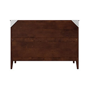 AFI, Sienna Full Murphy Bed Chest with Built-in Charger, Walnut