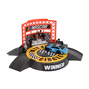 Far Out Toys NASCAR Crash Circuit Ultimate Road Course Bundle with Huge Race Track, Winner’s Circle, 4 Cars Total | Electric Powered, Over 6 Ft Assembled | Capture The Momentum and Thrill of Nascar