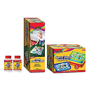 Kodak Ultimate Puzzle Accessory Pack Including: Sort 'N Stack Sorter Set, Roll 'N Go Extra Large Storage Puzzle Mat & 2 Bottles of Puzzle Glue