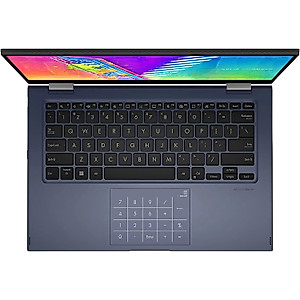 ASUS Newest Thin and Light VivoBook, 14 HD Touchscreen 2-in-1 Laptop, 4GB RAM, 1TB SSD, Intel Celeron Processor, Type-C,HDMI, Microsoft 365 Personal 1-Year, Windows 11 S