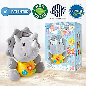 CozyBomB Dinosaur Plush Dino Music Toy