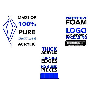 byAlegory Acrylic Rollerball Perfume Organizer Beauty Scent Holder 24 Space Organization Container Storage For Tall Scented Oils - Clear