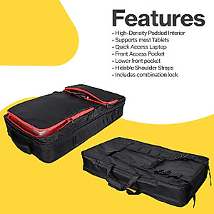BRENDAZ Lightweight Backpack Bag Case Carry on Compatible with Pioneer DDJ-REV7, DDJ-1000 / SRT and Similar Sized DJ Controllers