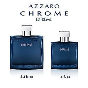 Azzaro Chrome Extreme Eau de Parfum — Mens Cologne — Woody, Citrus & Amber Fragrance, 3.4 Fl Oz