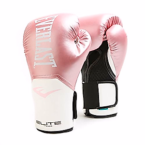 Everlast Elite Pro Style Training Gloves, Pink/White, 12 oz