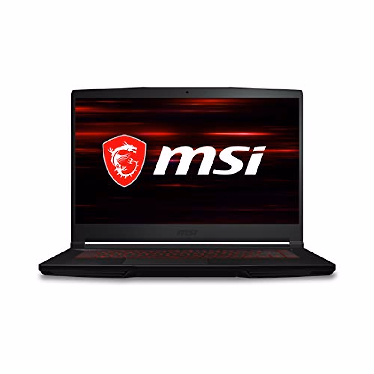 MSI GF65 Gaming Laptop: 15.6" 144Hz FHD 1080p, Intel Core i7-10750H, NVIDIA GeForce RTX 3050, 8GB, 512GB NVMe SSD, Red Keyboard, Win 10, Black (10UC-439)