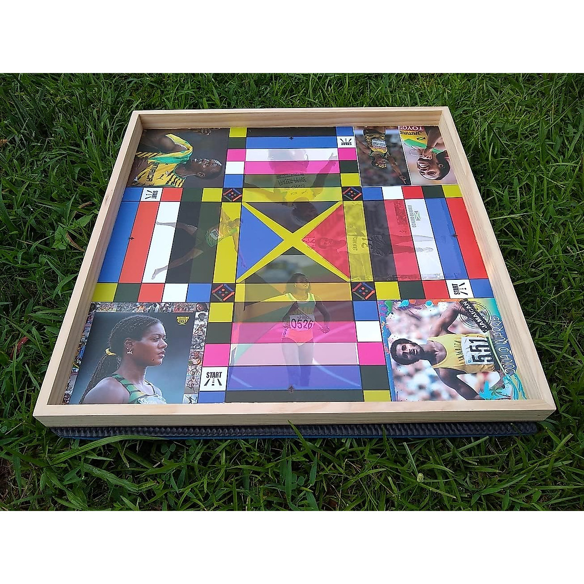Jamaican Ludo Legendary Athletes Edition | 24in x 24in Board Game | Family Game Night Activity | Fun Easy Multi-Player Entertainment (Ludi/Ludy/Loodi)