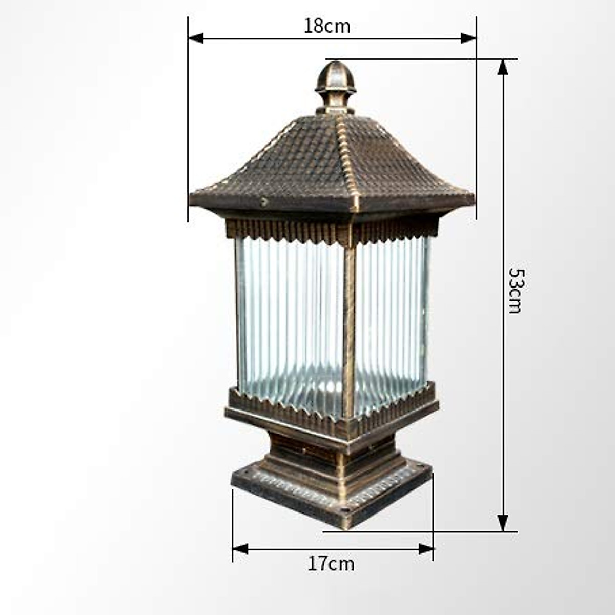 SPNEC Creative Outdoor Waterproof Courtyard Gate Wall Landscape Garden Home Villa Column Head Lamp