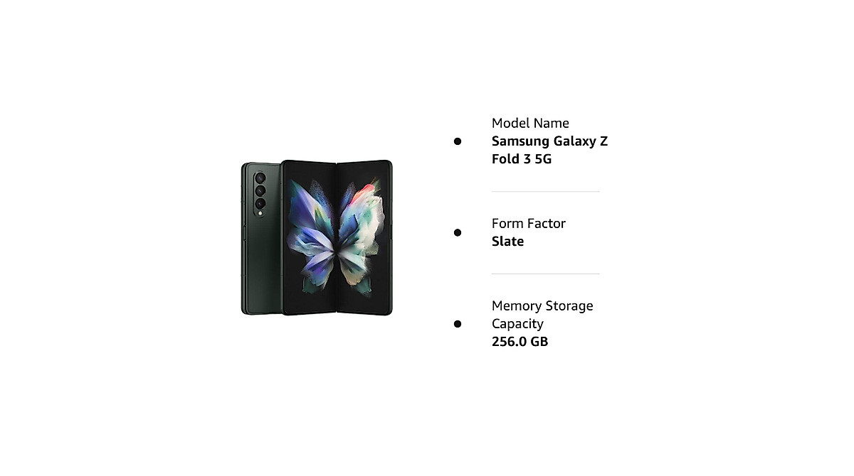 SAMSUNG Galaxy Z Fold 3 5G - Renewed 256GB Phantom Green