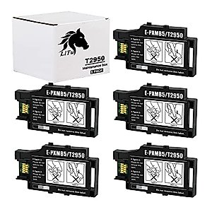 LiTuhorse Remanufactured T295000 Ink Maintenance Box T2950 for WF 100 WF100 EC-C110 EC C110 Inkjet Printer and Work with Workforce WF-100 Ink Cartridges 5 Pack