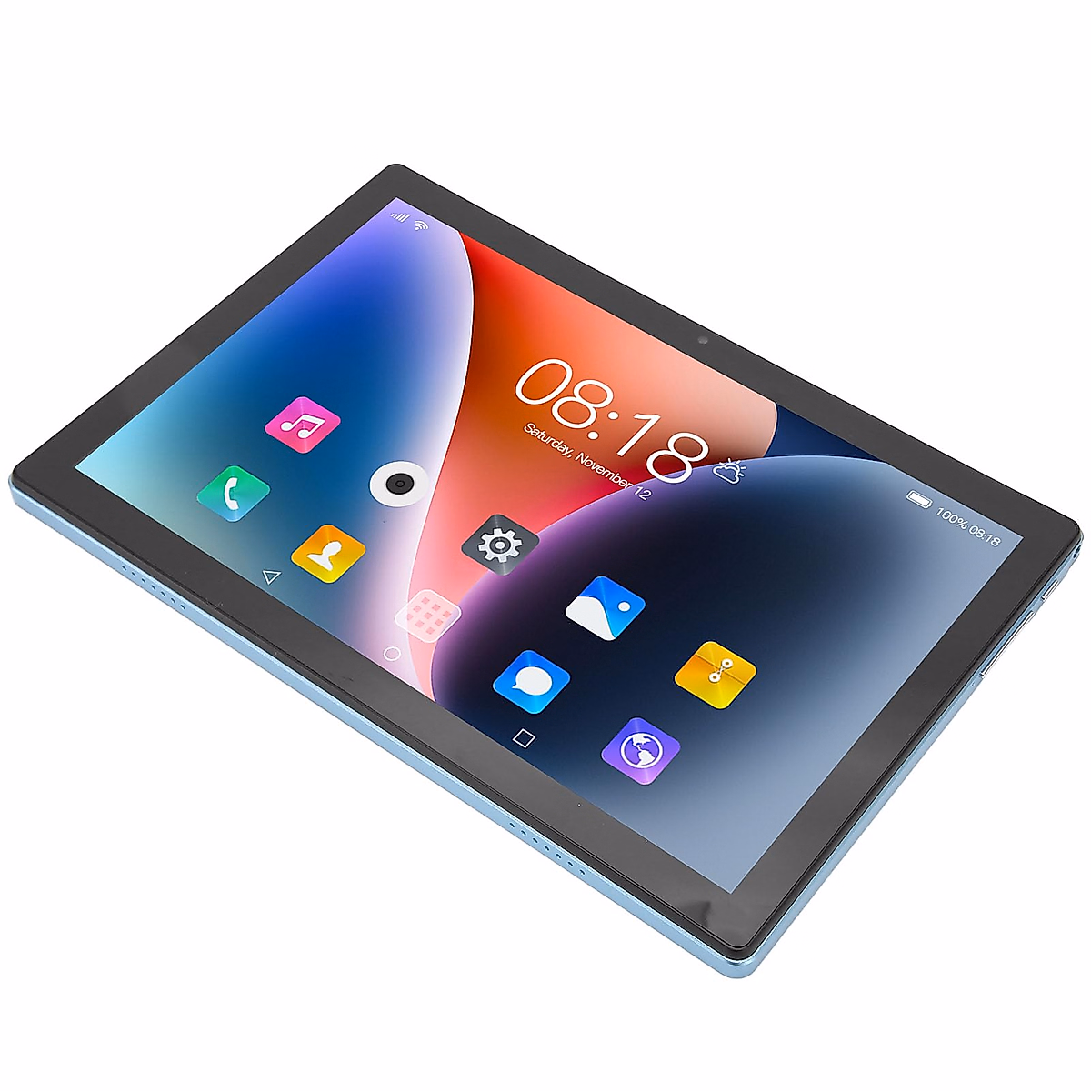 GOTOTOP 5G WiFi Tablet PC, 10.1 Inch Tablet Octacore CPU Dual Camera 100‑240V 4G Call 6GB RAM 128GB ROM (Blue)