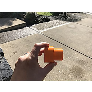 [Solid Art LLC ] Dust Port Adaptor/Reducer – Fits 1 5/8”OD Dust Ports and 1 ¼” OD shop vac. (Compatible with DEWALT DWS715, DWS716, DWS779, DWS780 Miter Saws), Orange