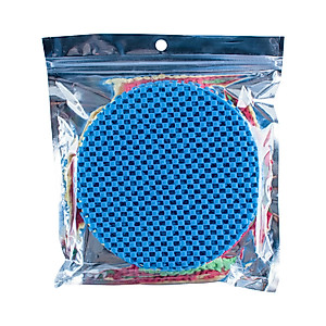 Super Z Outlet 12 Pack Multi-Purpose Manual Jar Gripper Pad Rounds, Bottle Openers, Blue/Green/Red/Yellow