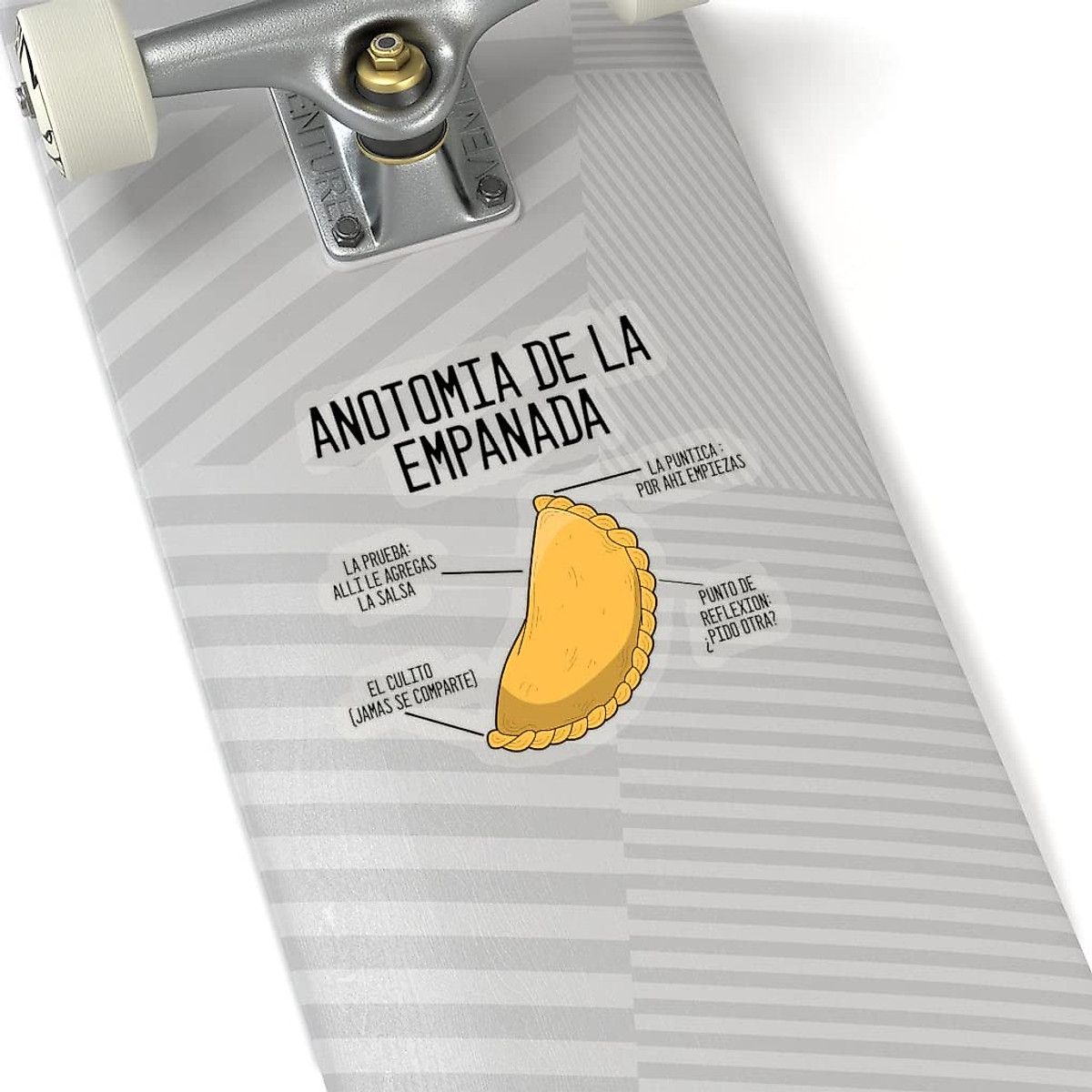 Teegarb Letter Blanket Sticker Decal Novelty Empanada Sandwiches Spread Sayings Spanish Cuisine Humorous Breads Stickers for Laptop Car 6" × 6" / Transparent