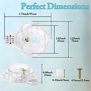 Shower Knob Replacement Compatible with Mixet MXT11 Tub Bathtub Acylic Shower Faucet Handle, Fit for Danco 88969 Shower Handle Replacement Temperature Control Trim Kit