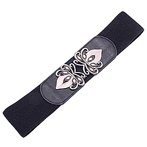 Syuer Womens Vintage Wide Elastic Stretch Waist Belt Retro Cinch Belt