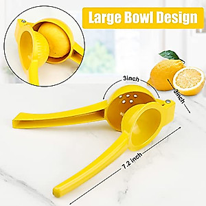 JIEJIE Lemon Squeezer - Lemon Juicer - Metal Manual Hand Juicer Tool, Lemon & Lime Squeezer,Kitchen Tools for citrus juicer & Dishwasher Safe