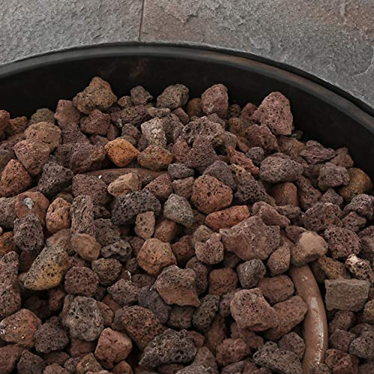 Christopher Knight Home Blaeberry Outdoor Circular Firepit, Natural Stone Finish