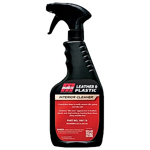 Malco Leather & Plastic Cleaner – Penetrates Deep to Remove Dirt, Grime and Oily Soils/Restores Leather, Plastic and Vinyl/Leaves Surfaces Clean, Shiny and Film-Free / 22 Oz. (100116)