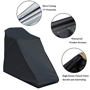 Treadmill Cover Waterproof Outdoor, Flymer Treadmill Cover for Non-Folding Running Machine, All Season Treadmill Covers from Dust
