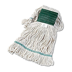Boardwalk 502WHCT Super Loop Wet Mop Head, Cotton/Synthetic, Medium Size, White, 12/Carton